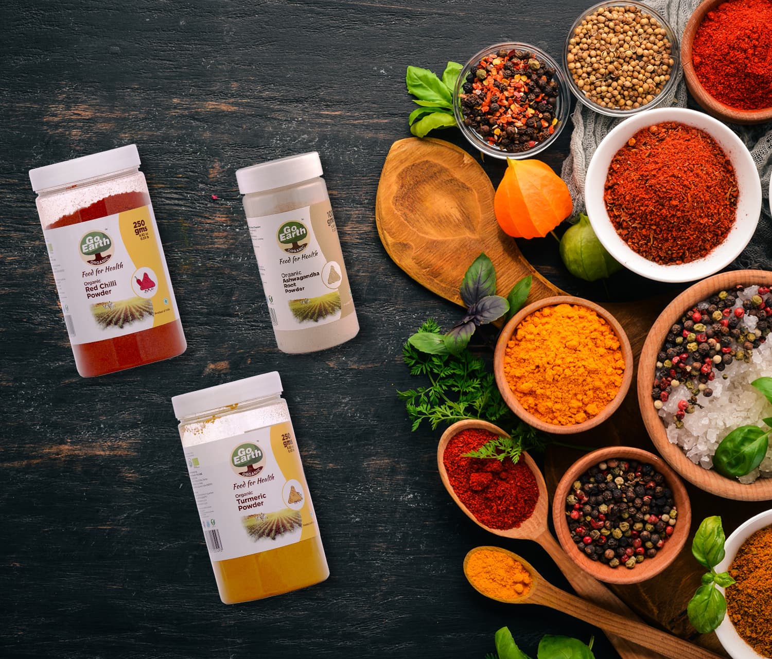 Pure Organic Herbs & Spices for Taste & Wellness – Go Earth store